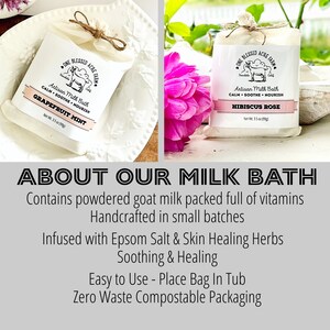 Rose Goat Milk Bath Rose Goat Milk Tub Tea Bag Goat Milk Bath Soak Tea ...