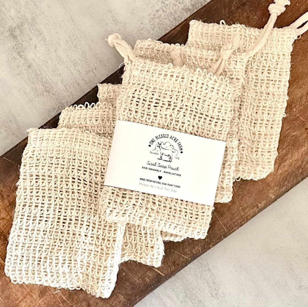 Soap Saver Bag Sisal Soap Bag Zero Waste Shower Soap Saver - Etsy