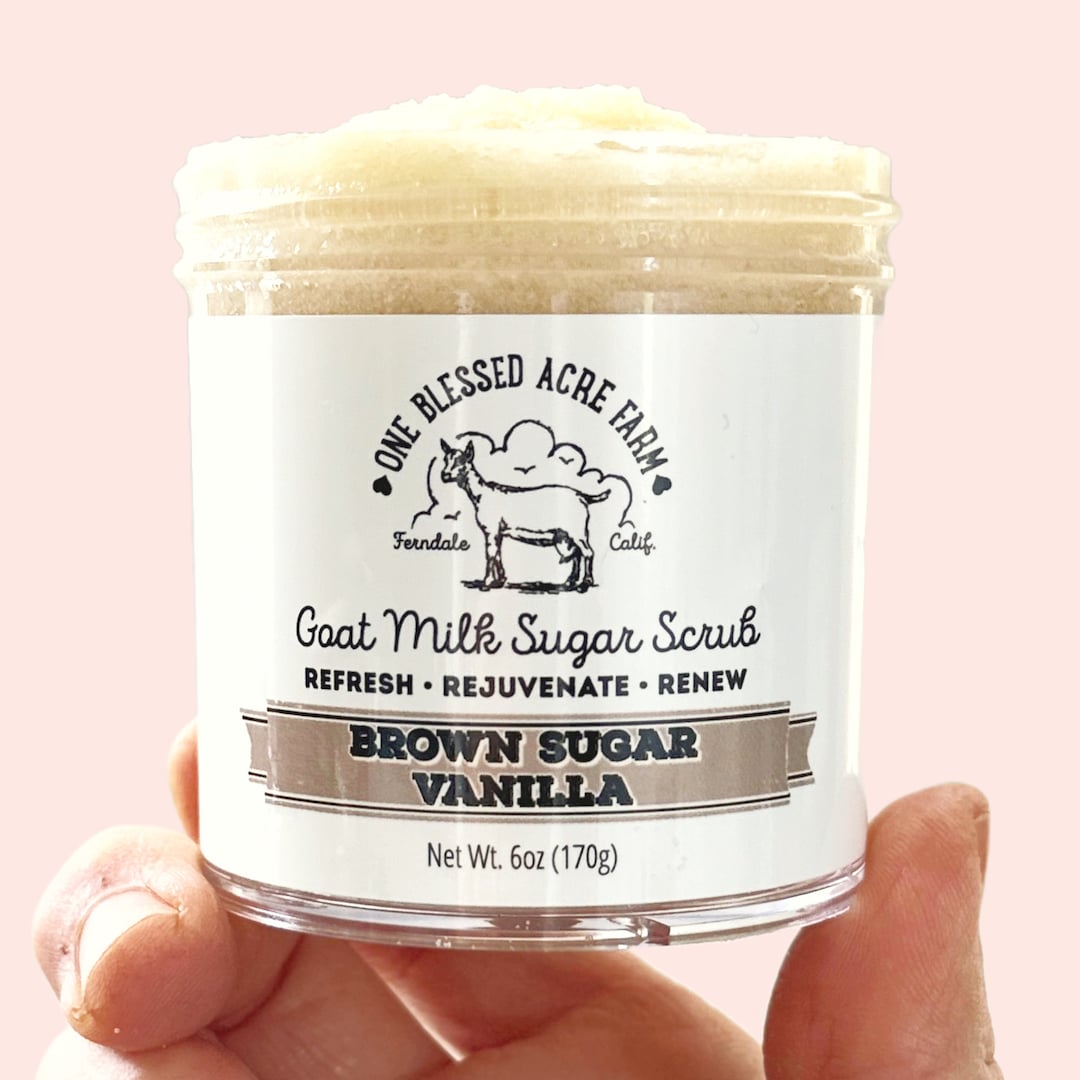 Brown Sugar Goat Milk Sugar Scrub Vanilla Emulsified Hand Scrub Brown ...