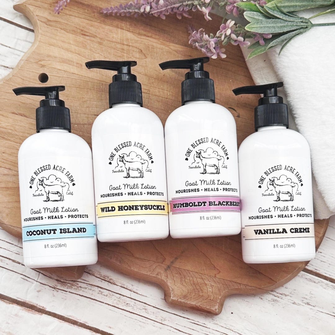 Goat Milk Lotion Set Hand Cream Gift for Mom Goat Milk Body Moisturizer ...