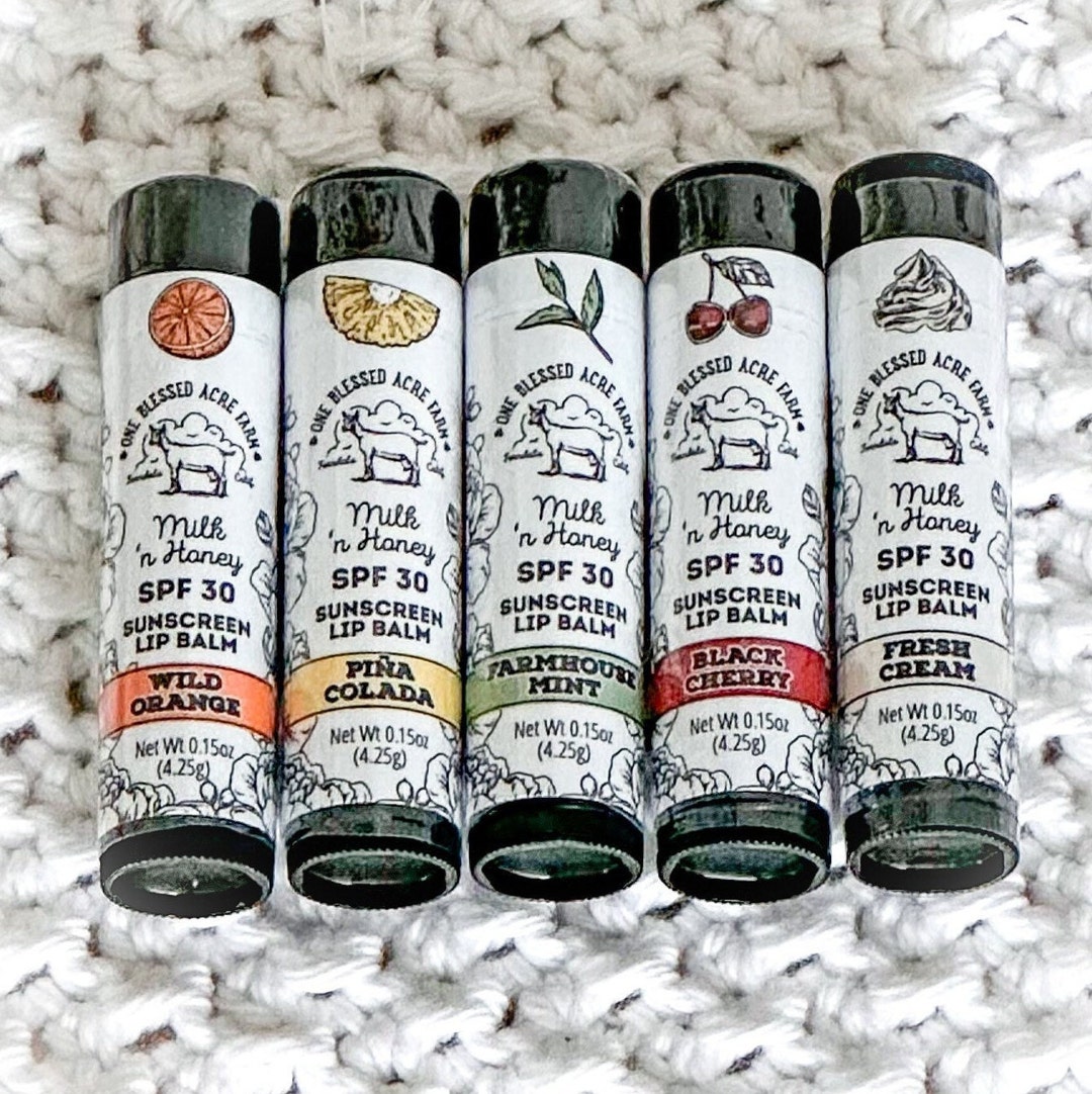 Lip Care Goat Milk Lip Balm Honey Chapstick Sun Shield Lip Care Product ...