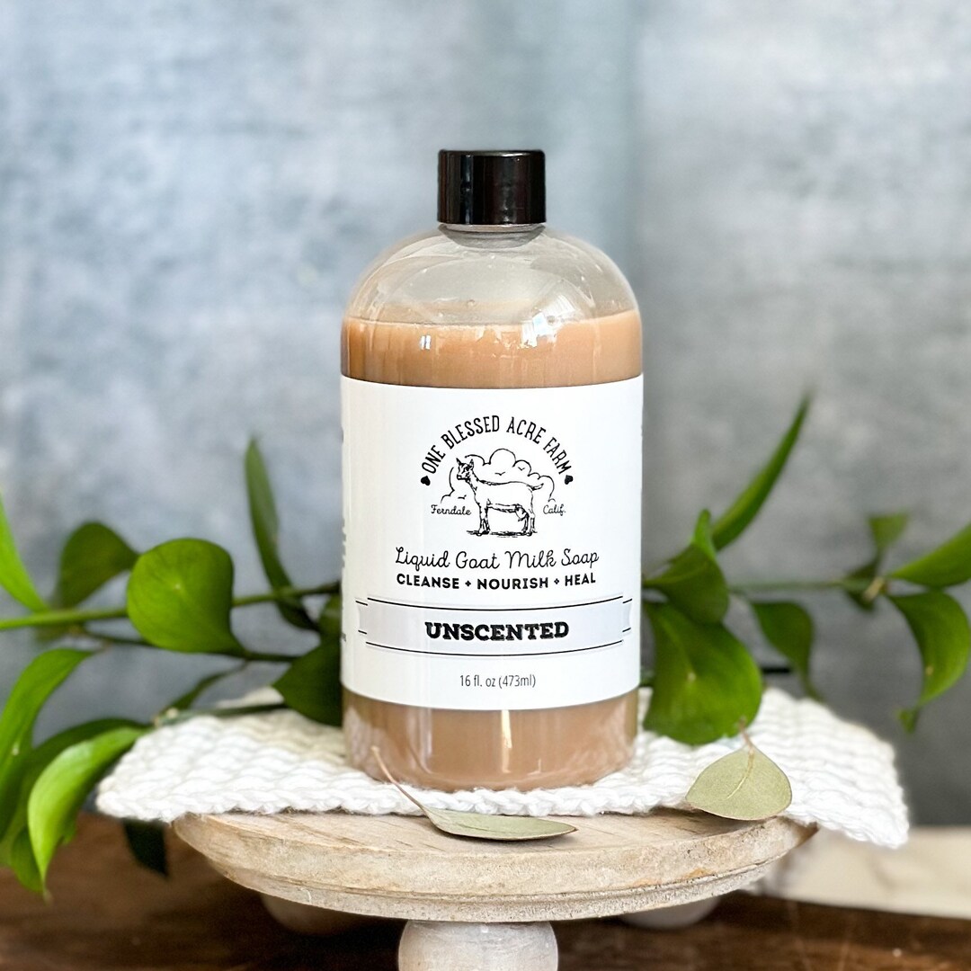 Unscented Goat Milk Tallow Soap Liquid Goat Milk Soap Tallow Body Wash ...