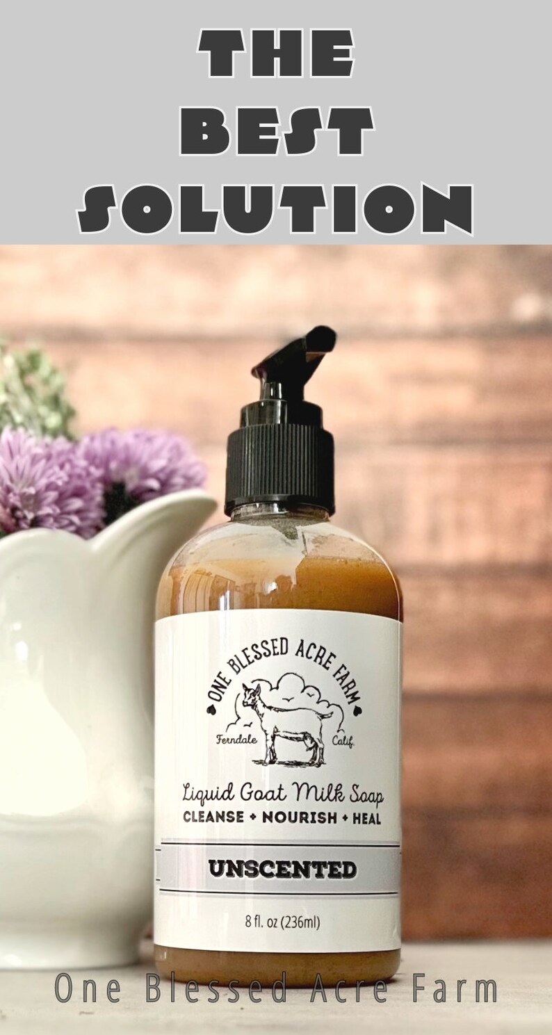 Unscented Goat Milk Tallow Soap Liquid Goat Milk Soap Tallow Body Wash ...