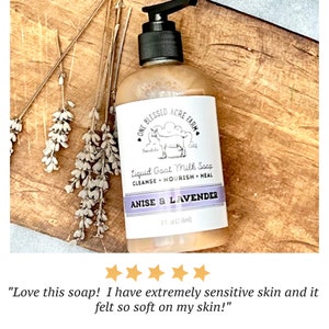 Unscented Goat Milk Tallow Soap Liquid Goat Milk Soap Tallow Body Wash ...