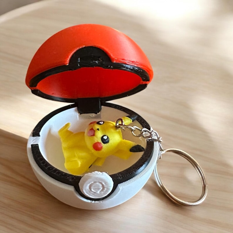Poké Pal Keychain Toy - 3D Printed Figurine - Ideal for Collectors ...