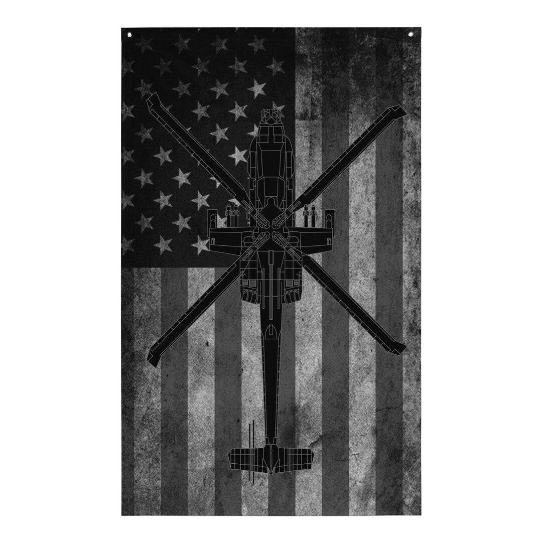 AH-64 Apache Flag (shadow) - Etsy
