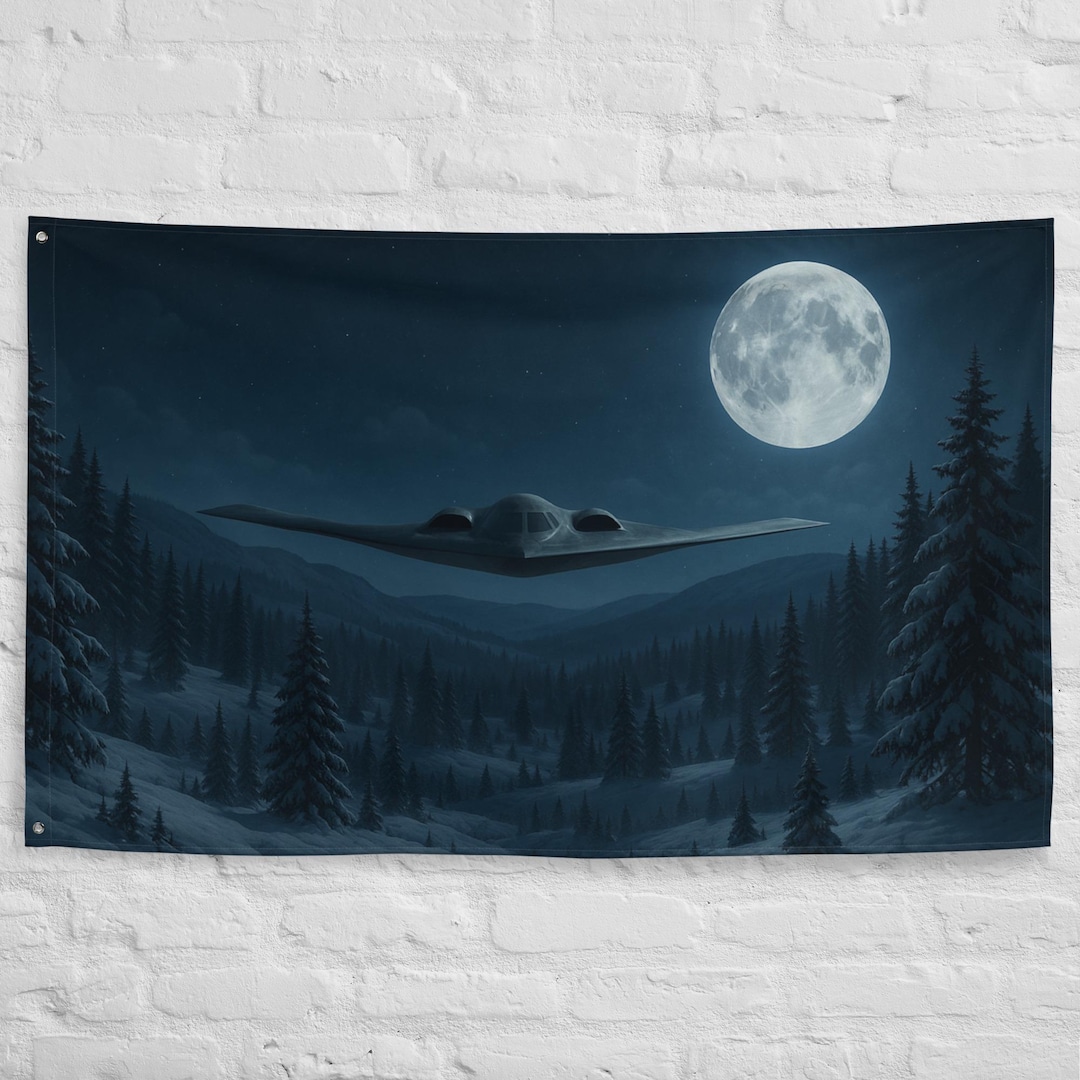 B-2 Spirit Night Mission Flag - Etsy