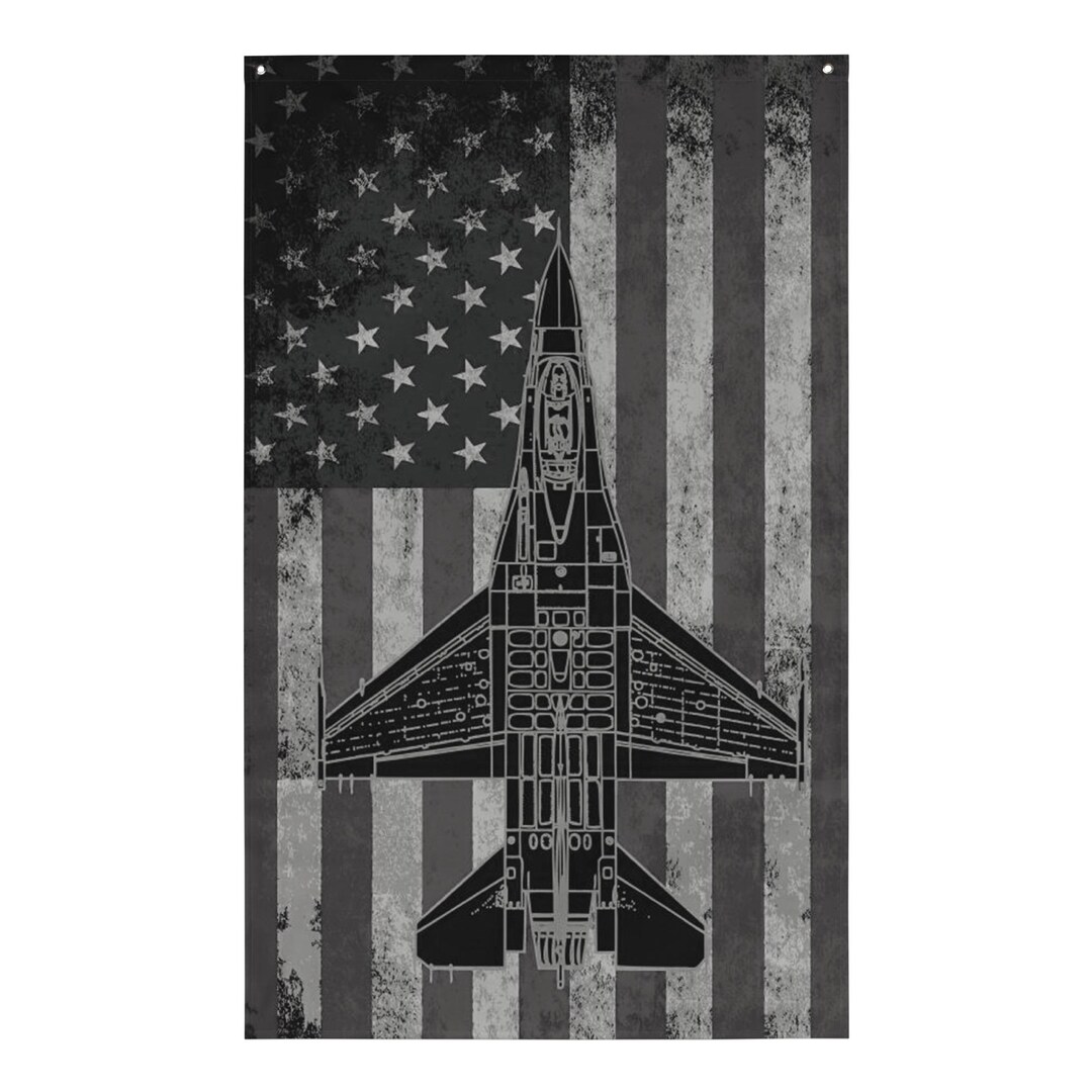 F-16 Fighting Falcon Flag (shadow) - Etsy