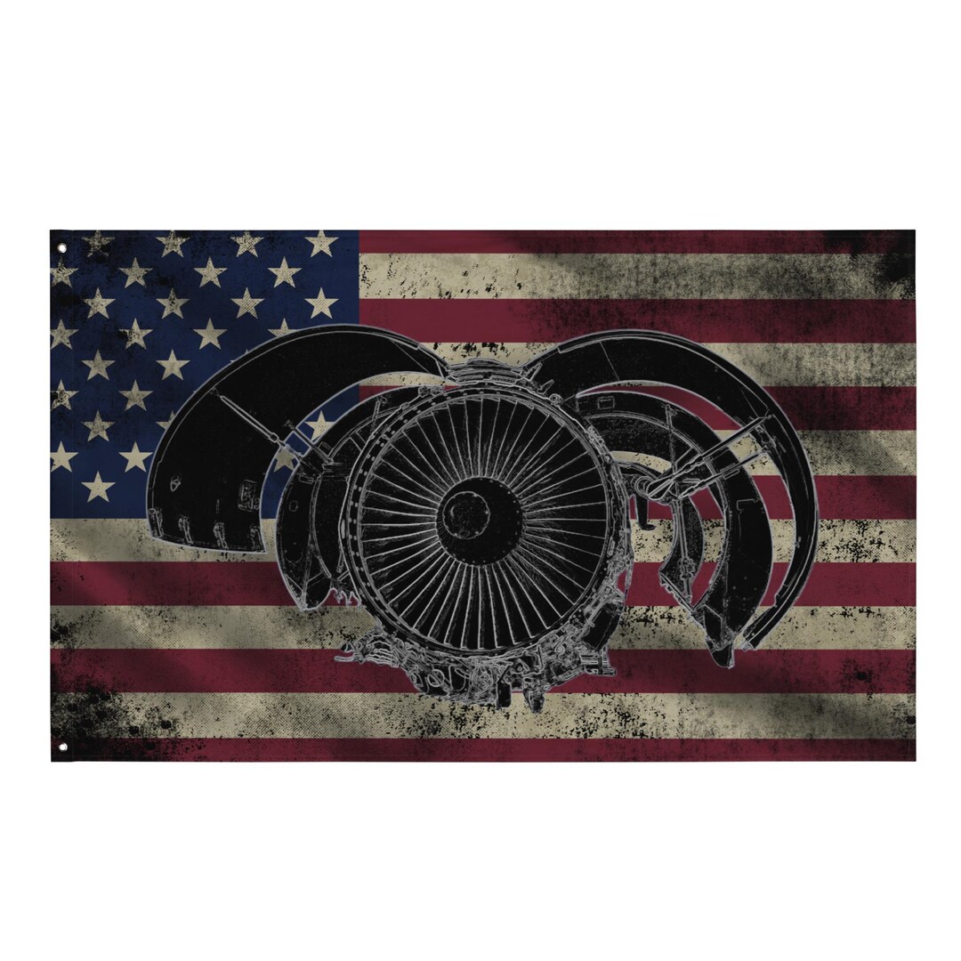 GE F108/CFM56-2 KC-135R Engine Artistic Style Flag - Etsy