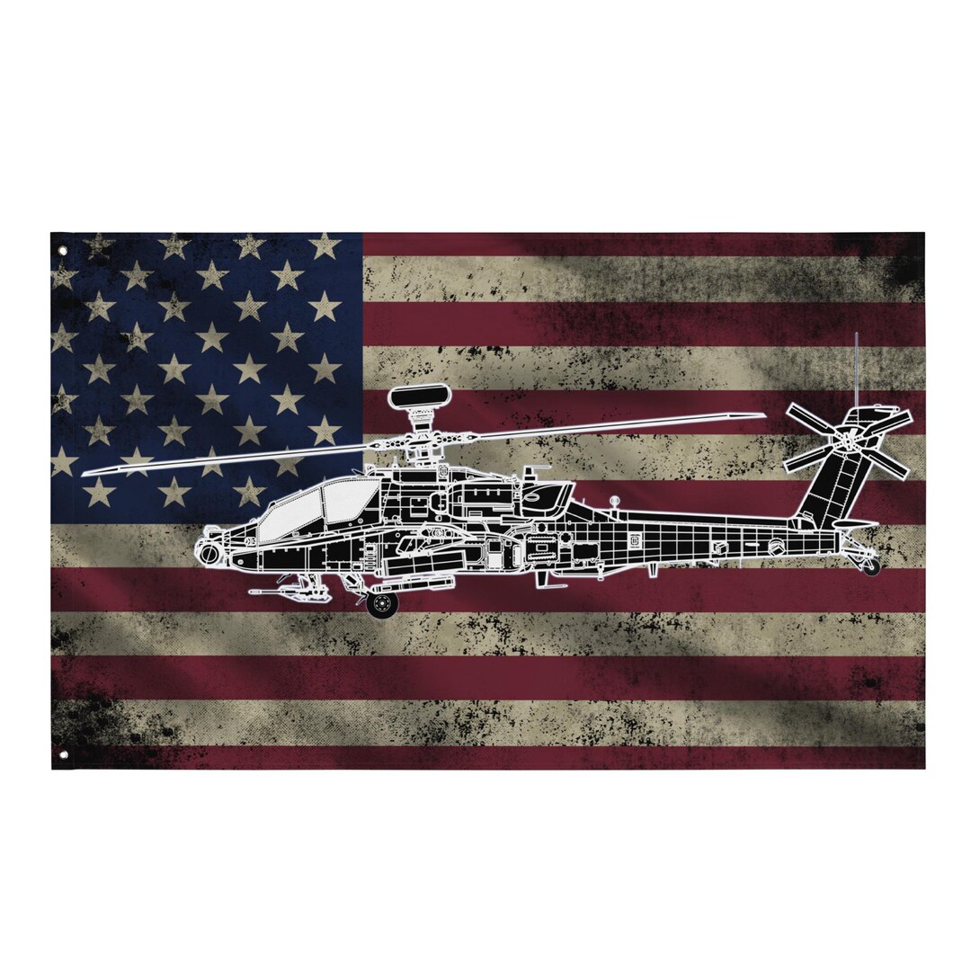 AH-64E Apache Flag (horizontal) - Etsy