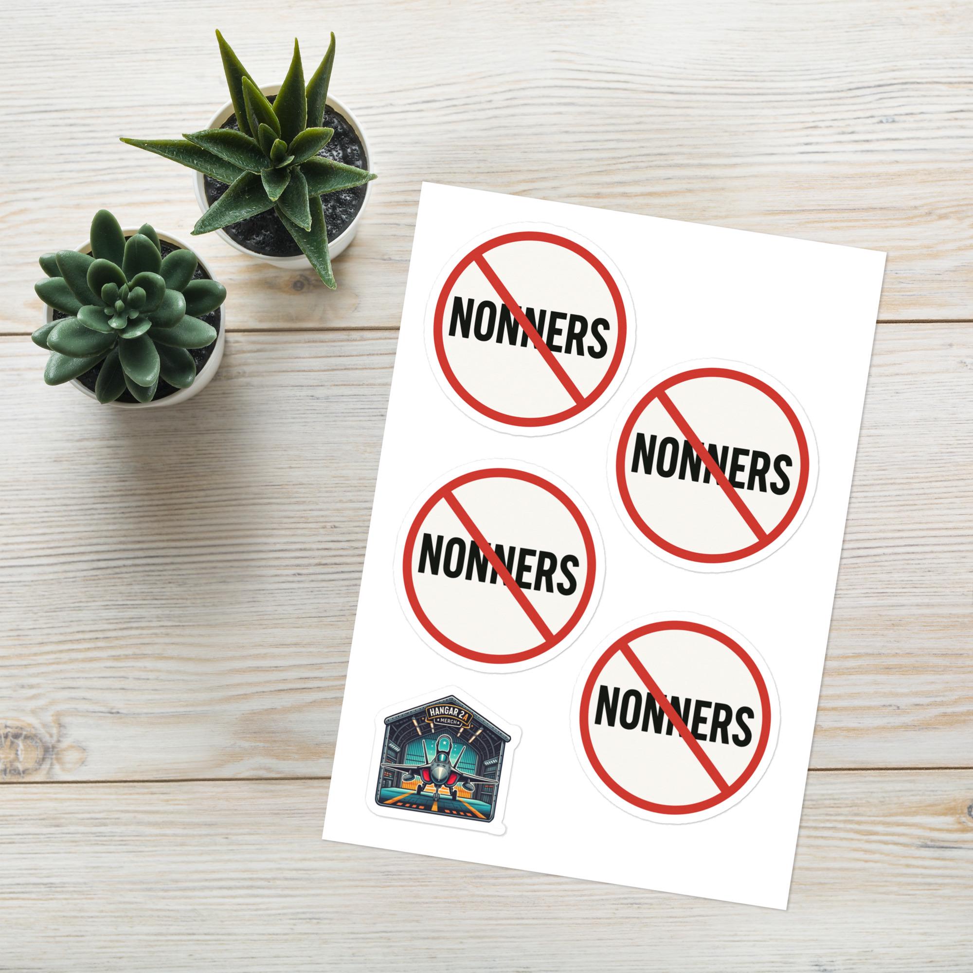 No Nonners Sticker Sheet - Etsy