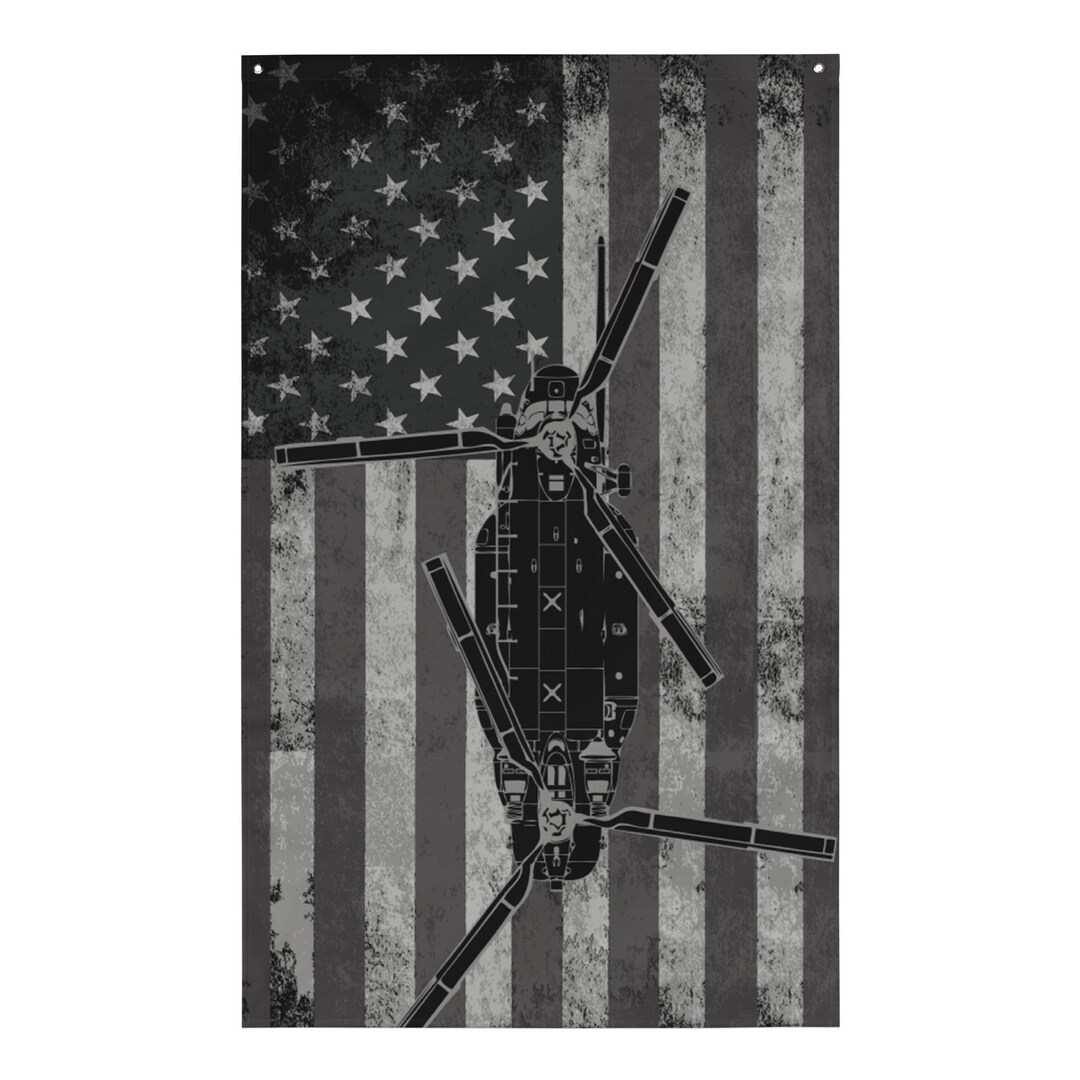 MH-47 Chinook Flag (shadow) - Etsy