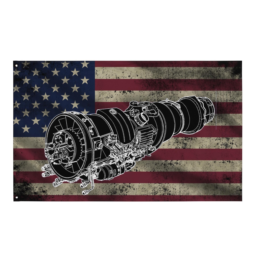 PW J57 Engine Flag - Etsy