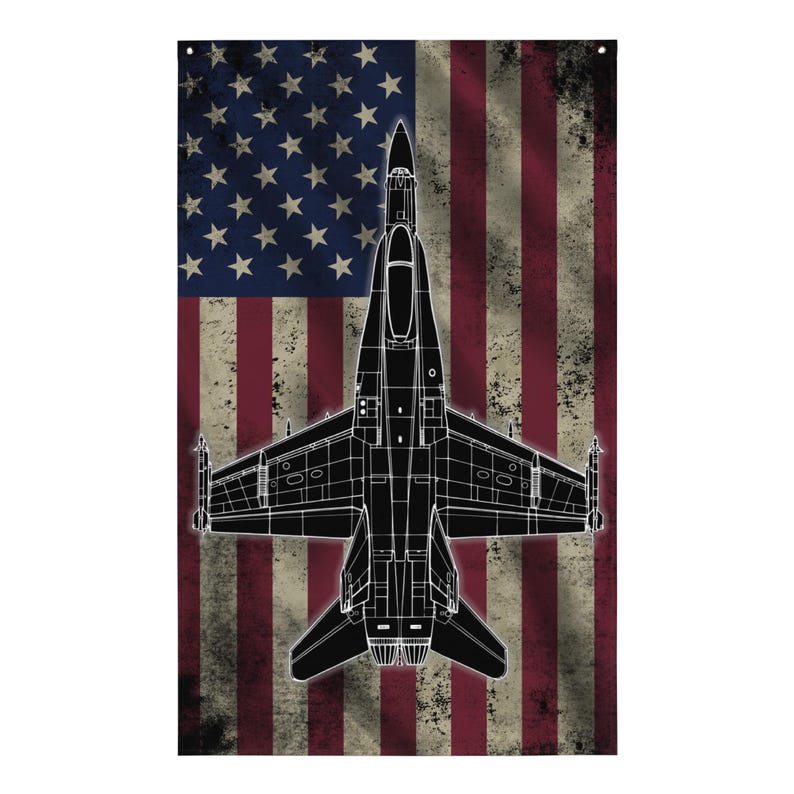F-18 Hornet Aircraft Flag - Etsy