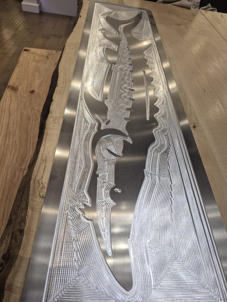 Custom Aluminum Outdoor / Indoor Sturgeon Art Sign - Etsy