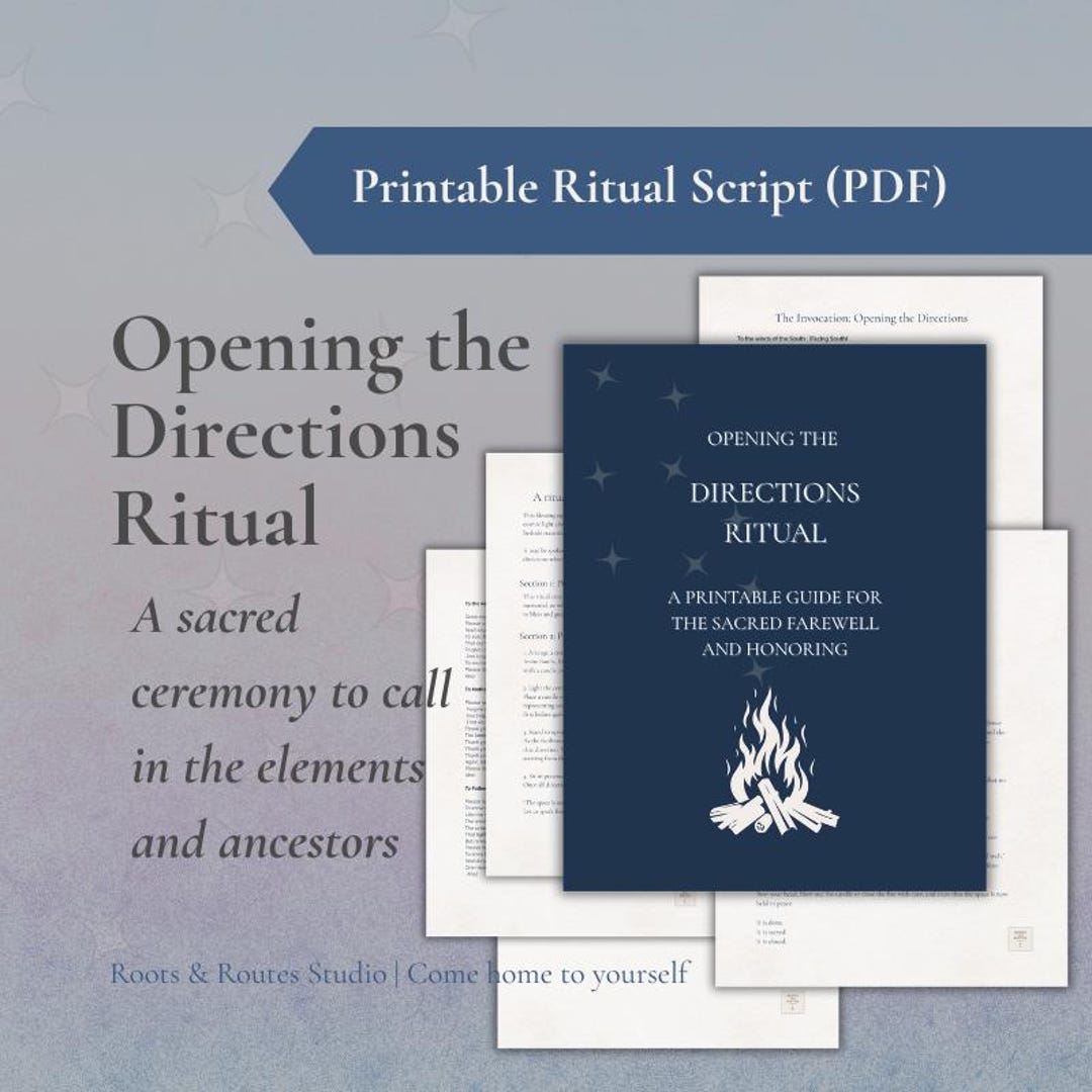 Fire Ceremony Ritual Script: Opening the Directions for End-of-life ...