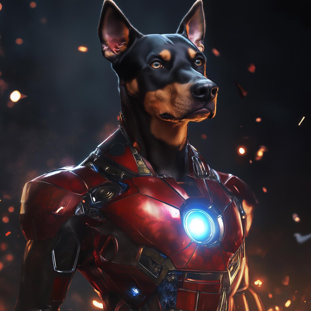 Furry Genius, Billionaire, Philanthropist (doberman Pinscher) - Etsy