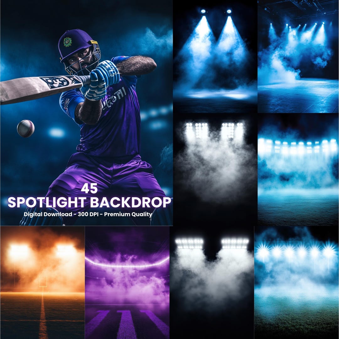 45 Fog Light Sport Backgrounds: Photo Card Overlays (digital Download ...
