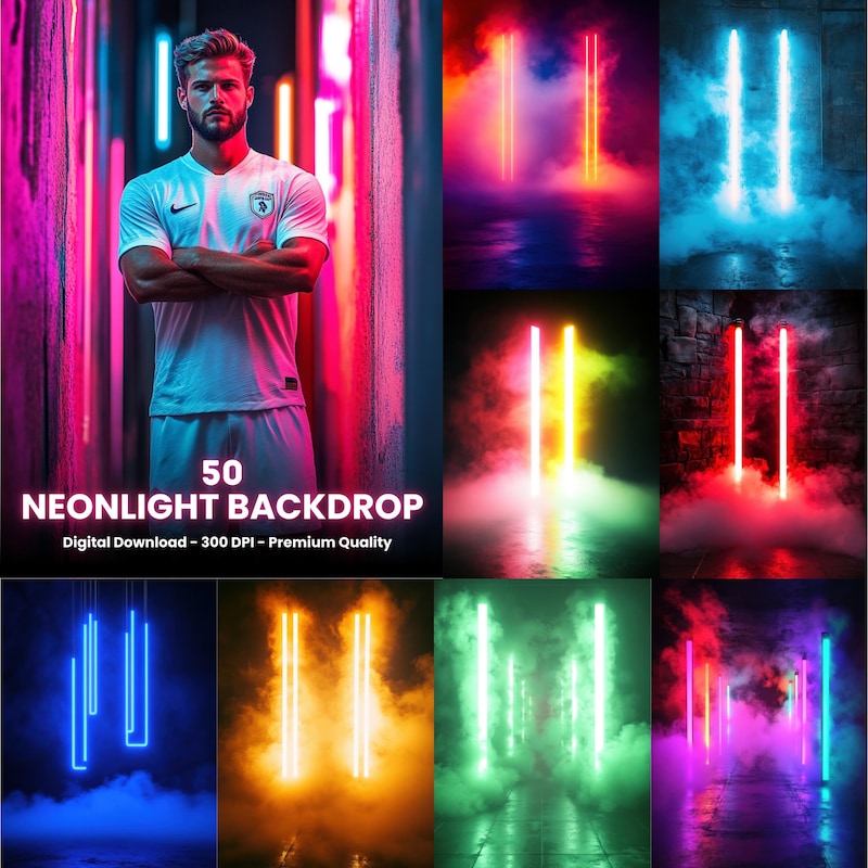 Neon Photo Backdrop - Etsy
