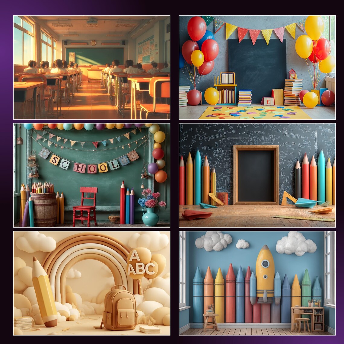 Back to School Art Studio Backdrop: Paint Splatter Photo Background ...