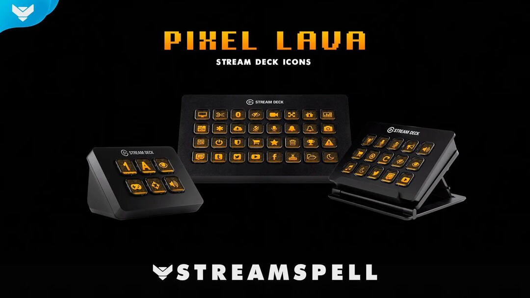 Pixel Lava Stream Deck Icons: Animated Retro Gaming - Etsy