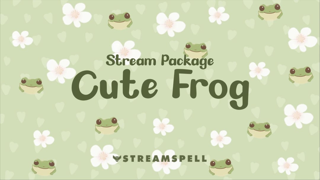 Frog Animated Stream Package | Twitch Overlay - Etsy