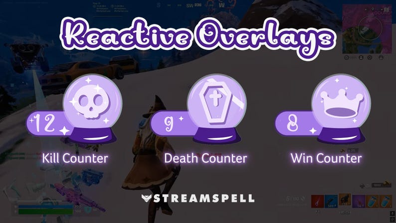 Enchanted Night Reactive Stream Overlays: Witchcraft Kill/death/win ...
