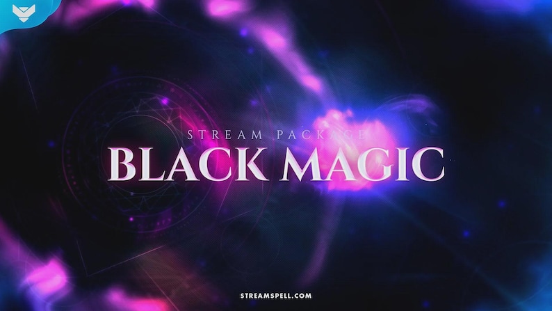 Black Magic Animated Stream Overlay Package: Wow, Twitch, Youtube - Etsy