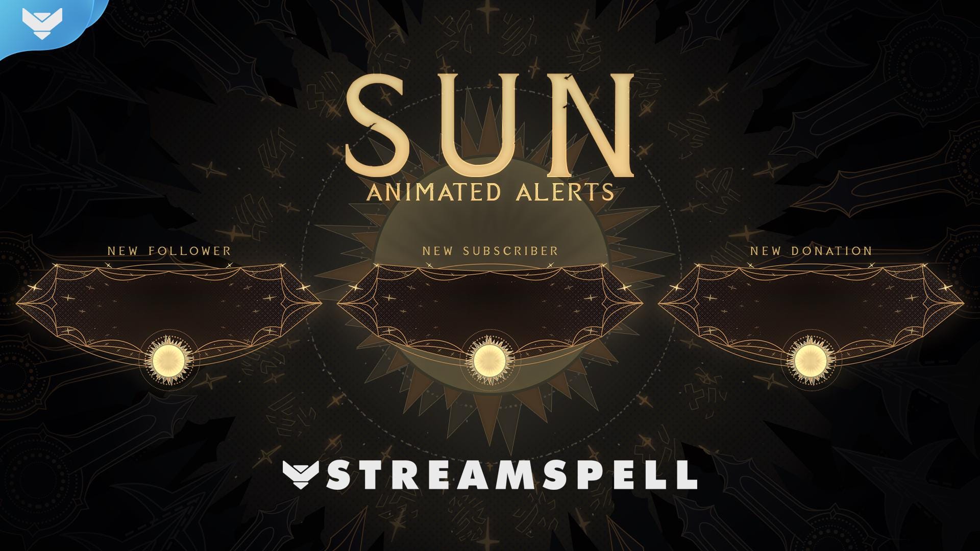 Sun and Moon Animated Stream Widgets: Twitch, Youtube, Facebook - Etsy