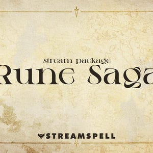 Rune Saga RPG Animated Twitch Overlay Package for Runescape, Elden Ring ...