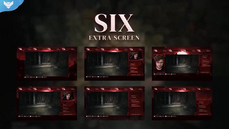 Vampire Animated Stream Package: Horror Twitch Overlays, Alerts ...