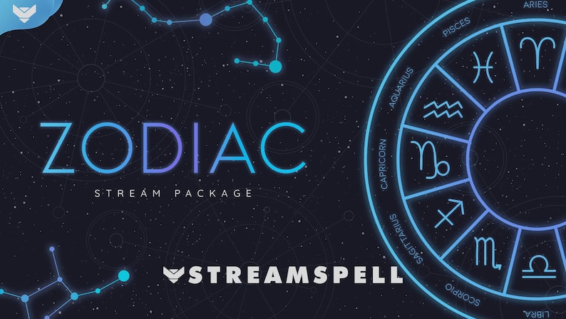 Zodiac Animated Stream Package: Twitch, Youtube, Facebook - Etsy