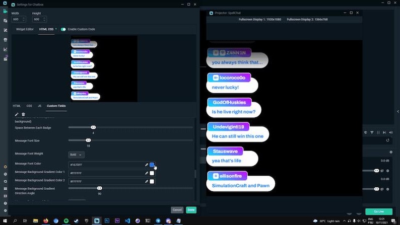 Customizable Chat Box Widget: Stream Overlays for Twitch, Youtube (PDF ...