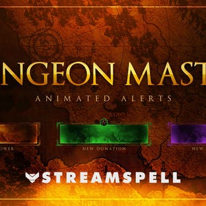 Dungeon Master Stream Package: Animated Dnd Twitch Overlay, Alerts ...
