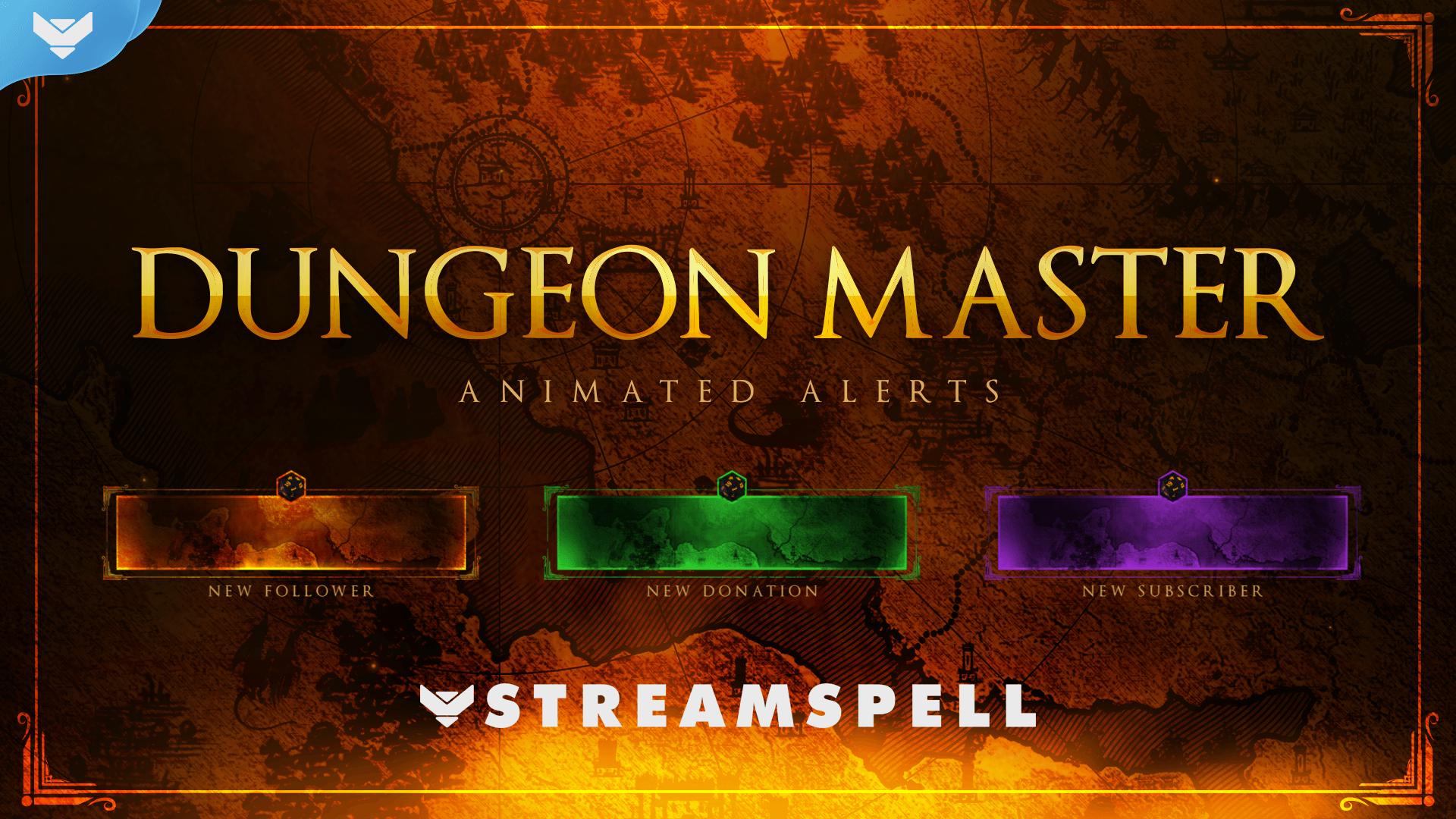 Dungeon Master Stream Package: Animated Dnd Twitch Overlay, Alerts ...