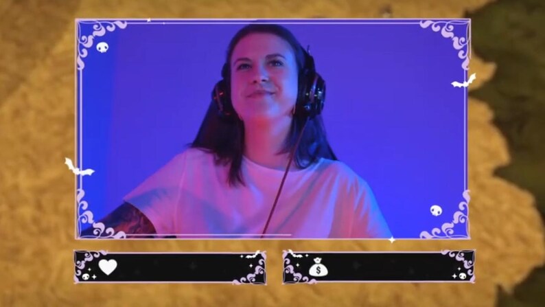 Cute Purple Kawaii Stream Overlay by Streamspell | Kawaii: Kuromi Stream Package | Stream Alerts ...