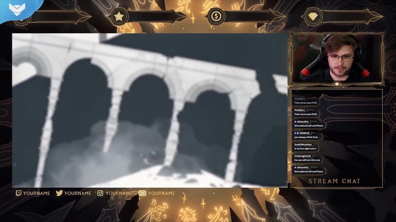 Animated Sun and Moon Twitch Overlay Package - Etsy