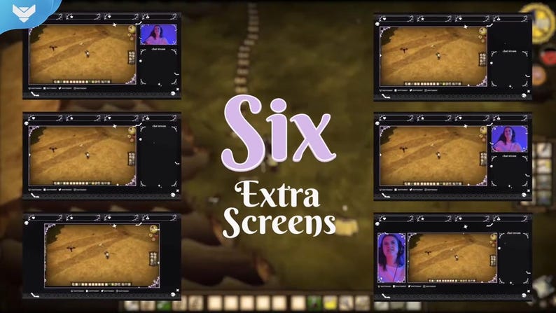 Cute Purple Kawaii Stream Overlay by Streamspell | Kawaii: Kuromi Stream Package | Stream Alerts ...