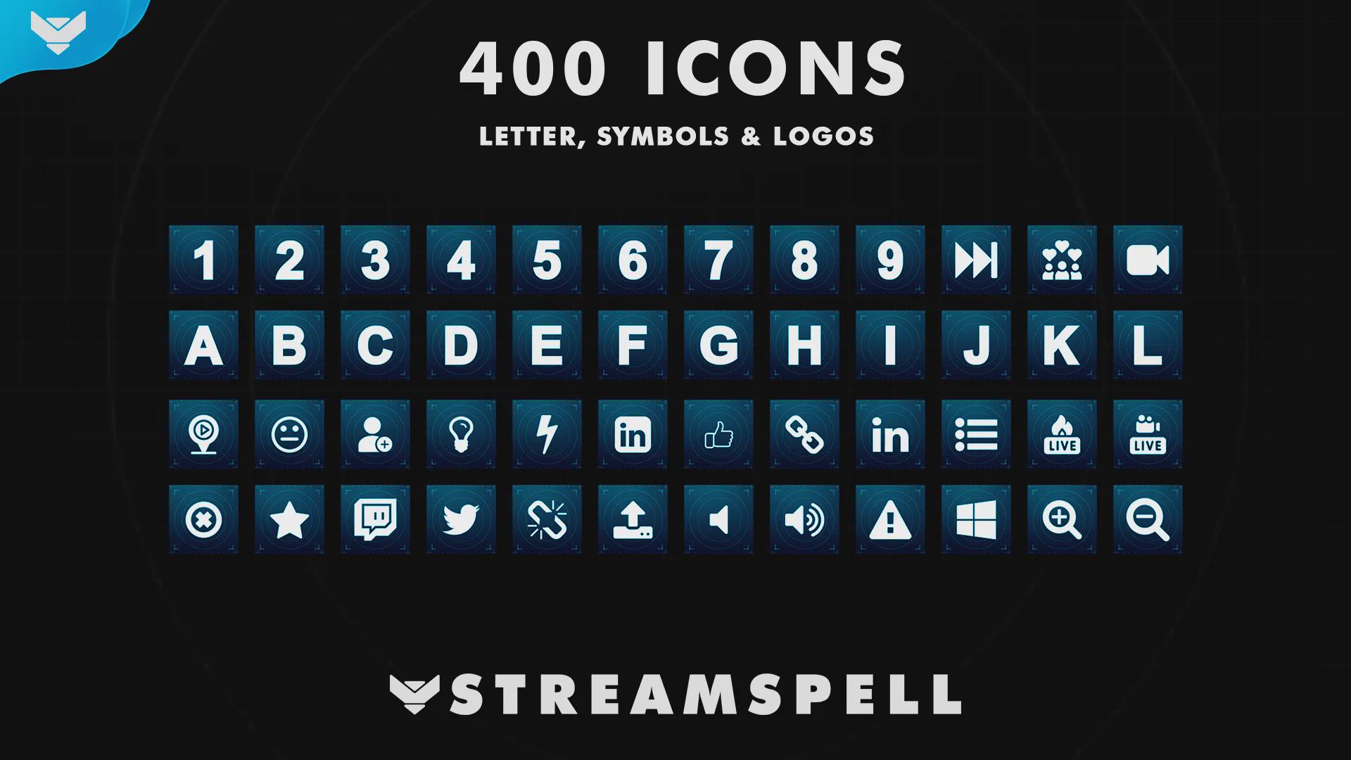 400 Animated Sci-fi Stream Deck Icons: Glitch Tech Theme (PDF ...