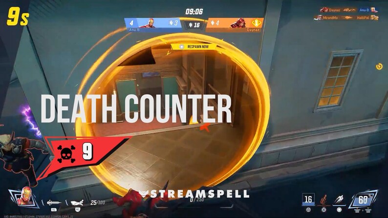 MARVELOOSE Reactive Stream Overlays: Kill/death Counters (streamlabs ...