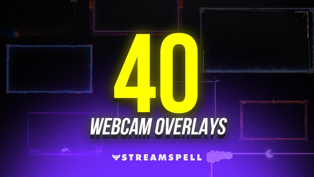 40 Webcam Overlays for Twitch | Anime, Cute, Neon, Retro, RPG, Lofi ...