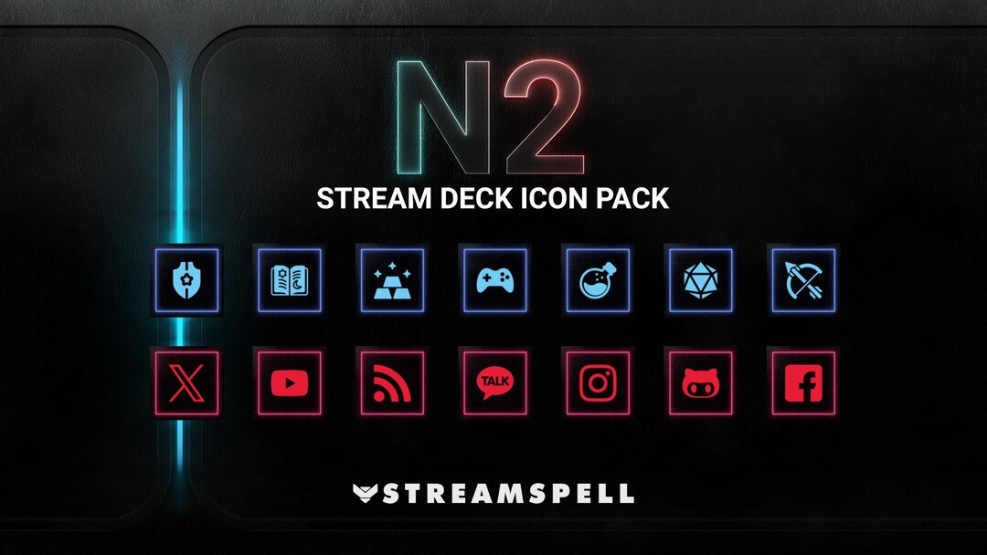 Nintendo Switch Stream Deck Icons: 992+ Animated Neon Cyberpunk Icons ...