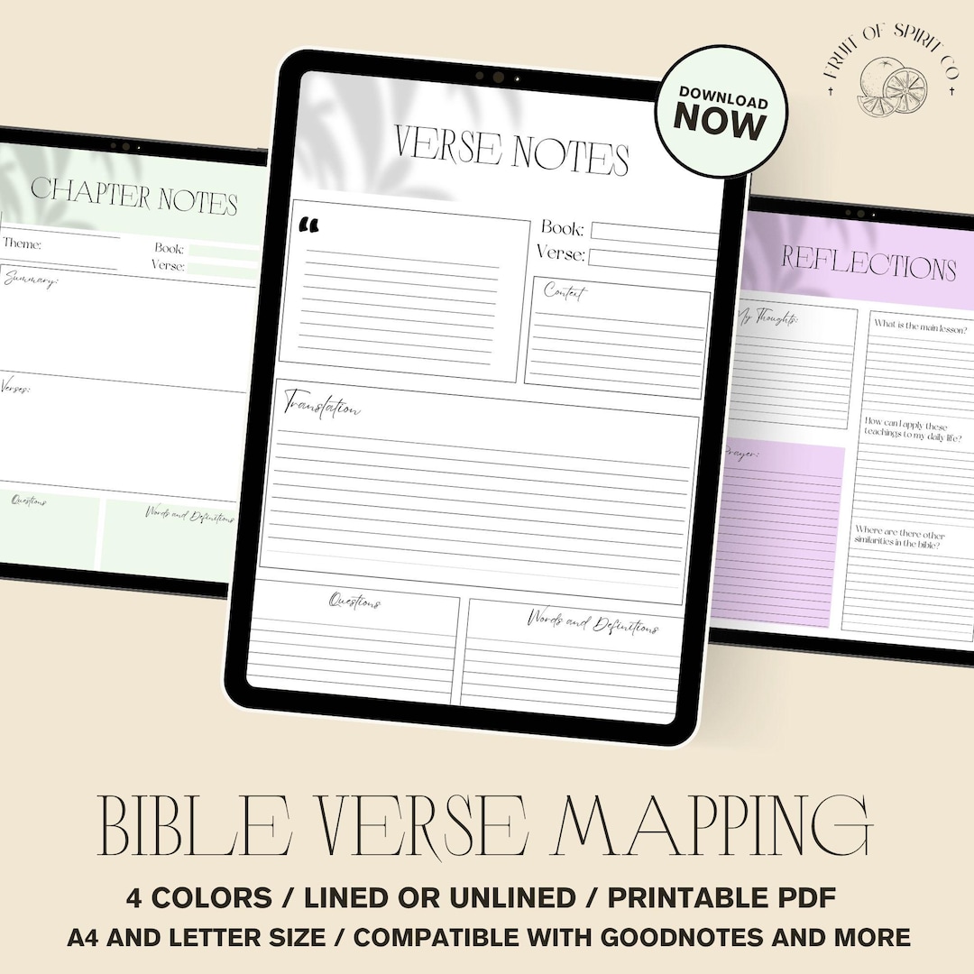 Verse Mapping Template Bible Verse Mapping Printable Bible Study ...