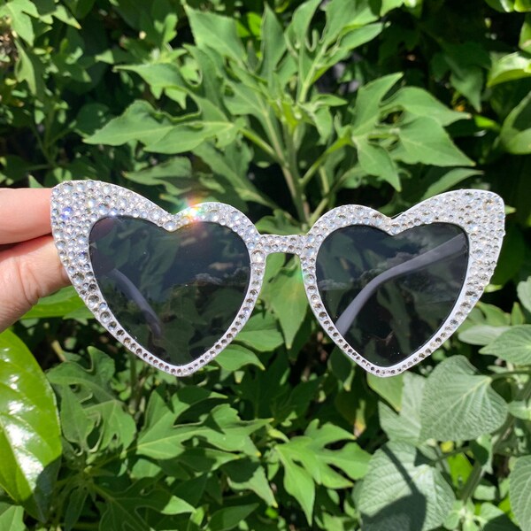 Heart Shaped Sunglasses - Etsy