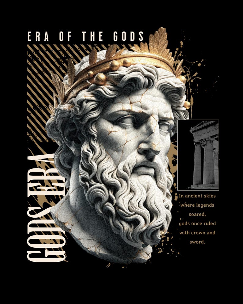 Era of the Gods Printable Art - Greek Mythology Bust Wall Decor ...
