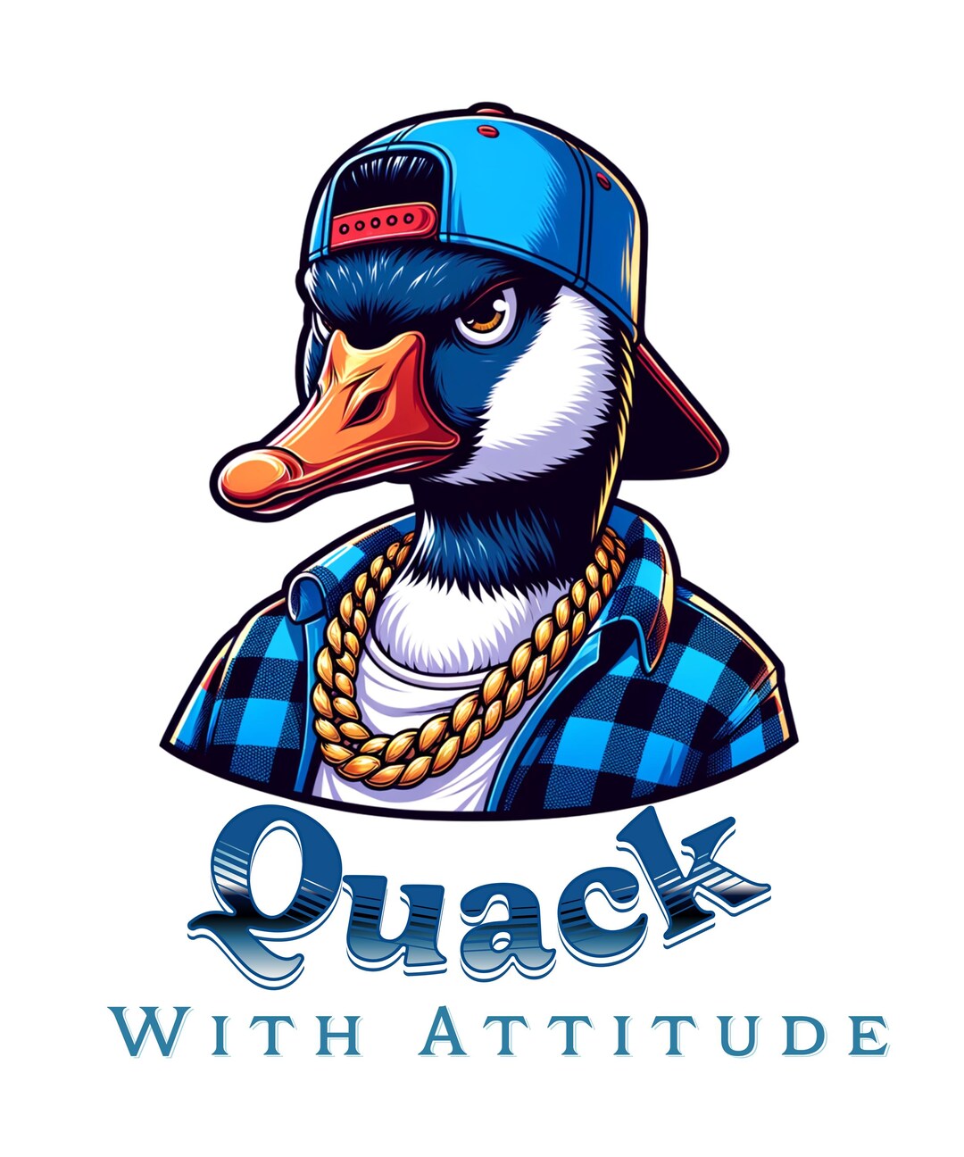 Cool Gangsta Duck Clipart – Quack With Attitude Funny Animal Art, Urban ...