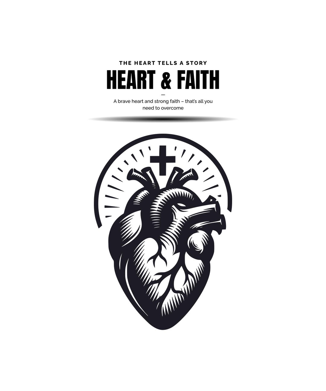 Faith and Heart Printable Wall Art – Inspirational Christian Anatomy ...