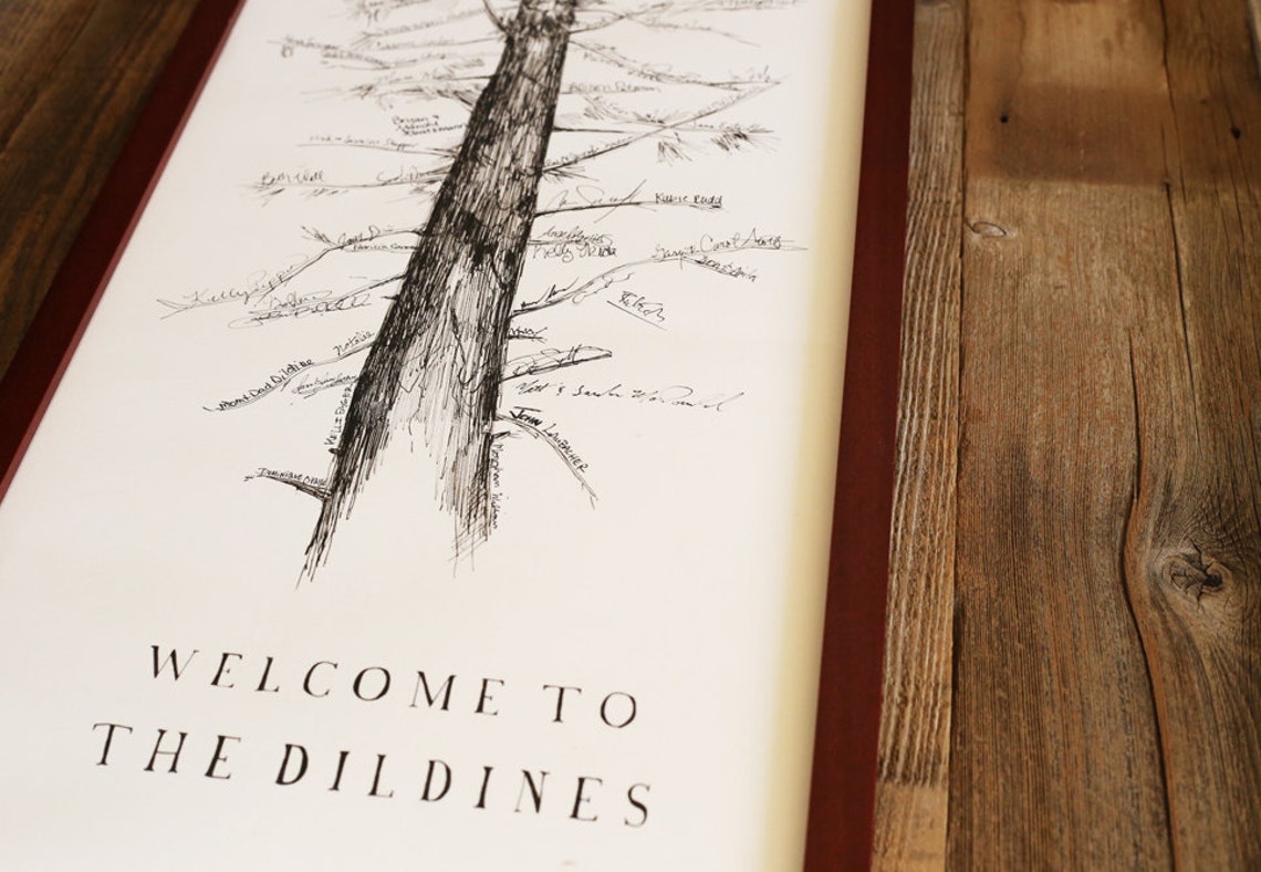 Customized Digital File Signature Pine Tree With Snow Winter - Etsy