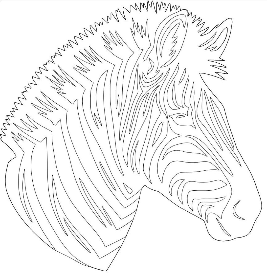 Zebra 1 SVG Laser Cutting File Instant Download - Etsy