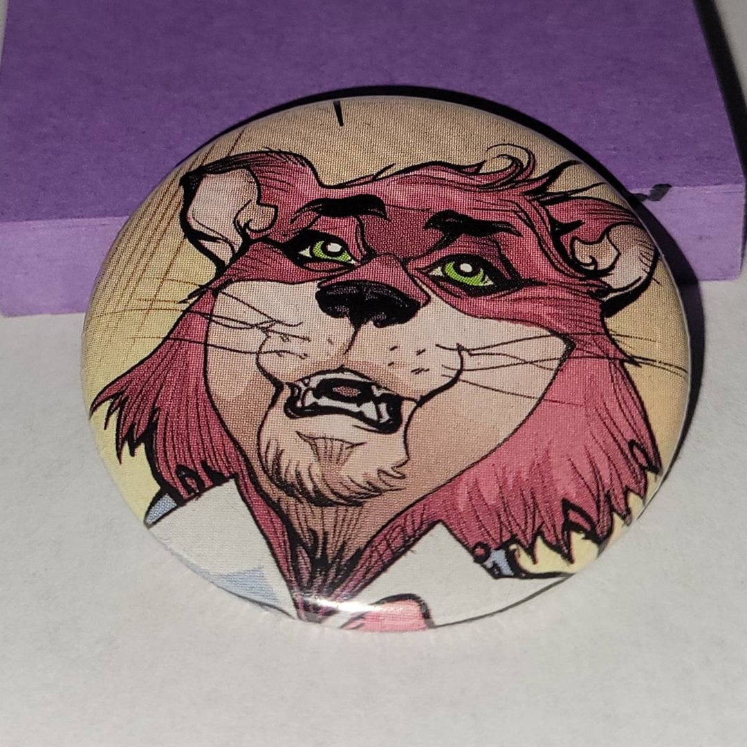 Comic Book 1.5 Button// Snagglepuss - Etsy Österreich